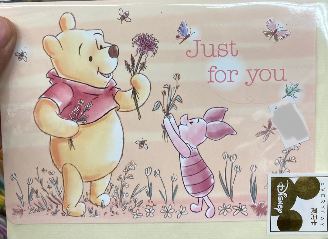 預購 預訂 小熊維尼 豬仔 賀卡 萬用卡 卡通人物 公仔 Winnie the Pooh piglet cartoon character ...