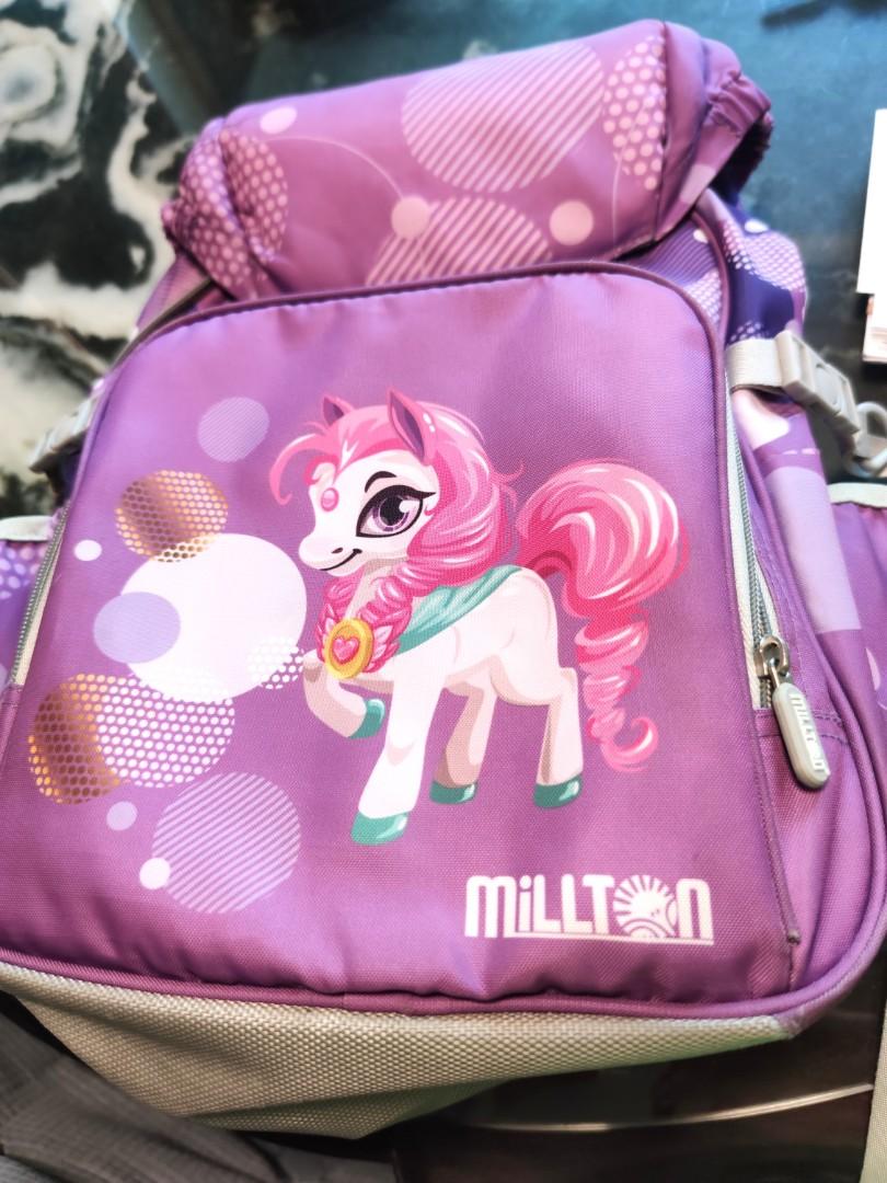 小朋友背囊 MILLTON 澳洲護脊減重書包 八成新淨 School Bag, 兒童＆孕婦用品, 嬰兒及小童流行時尚 - Carousell