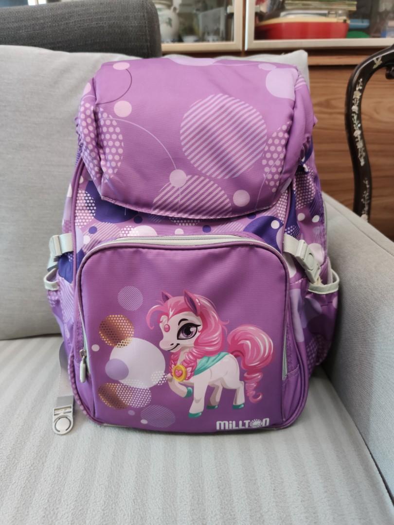 小朋友背囊 MILLTON 澳洲護脊減重書包 八成新淨 School Bag, 兒童＆孕婦用品, 嬰兒及小童流行時尚 - Carousell