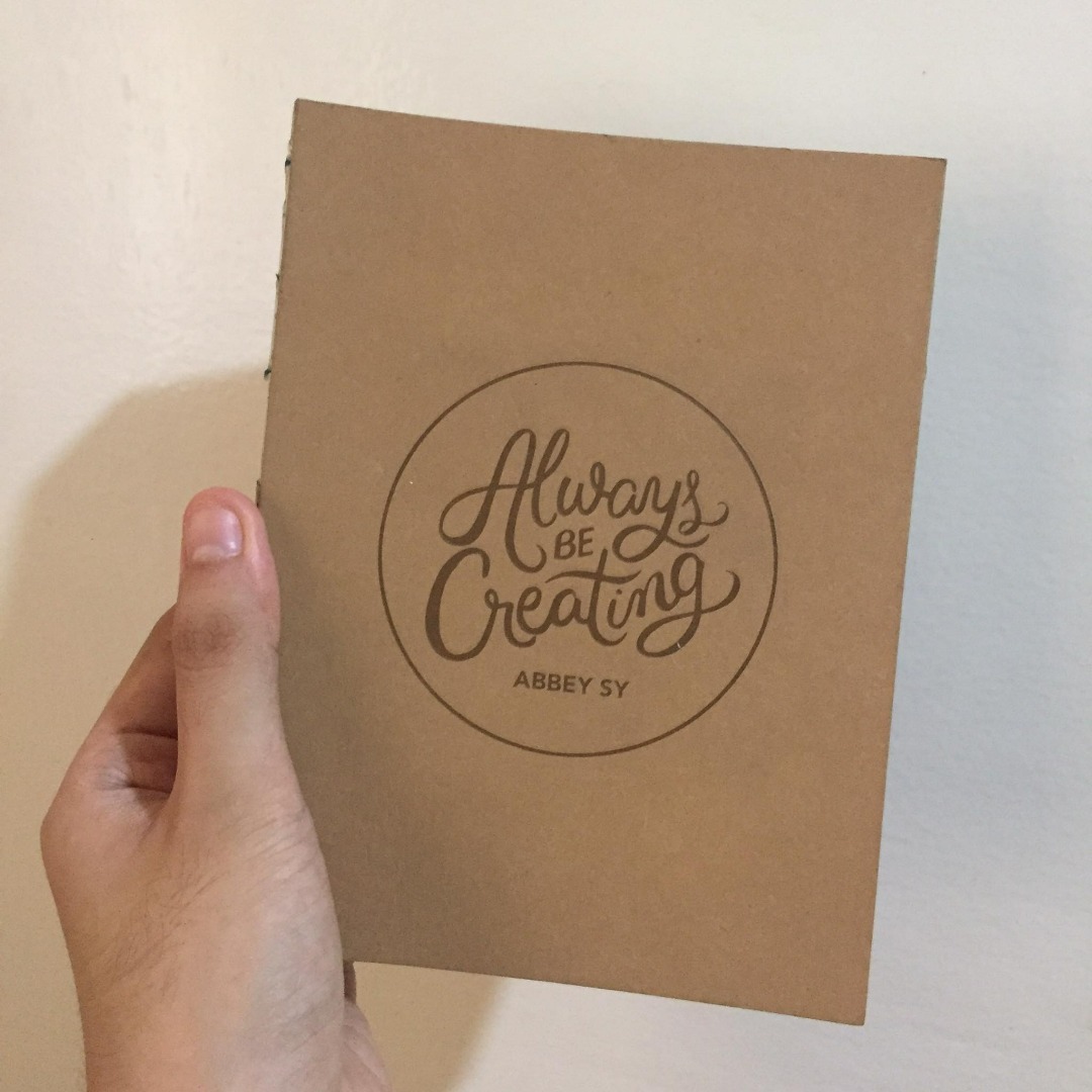 Abbey Sy Always be Creating Journal + A5 Limelight Sketchbook, Hobbies ...