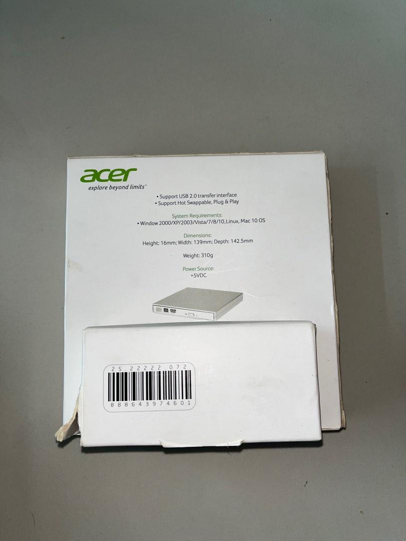 Acer USB CD/DVD Writer and Reader, Computers & Tech, Parts ...