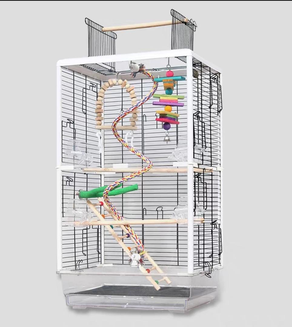 Acrylic Panel bird cage. 2 model. 1)Front Acrylic 2) Front & Back ...
