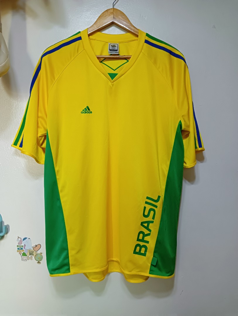 adidas brazil football jersey, Men's Fashion, Activewear on Carousell