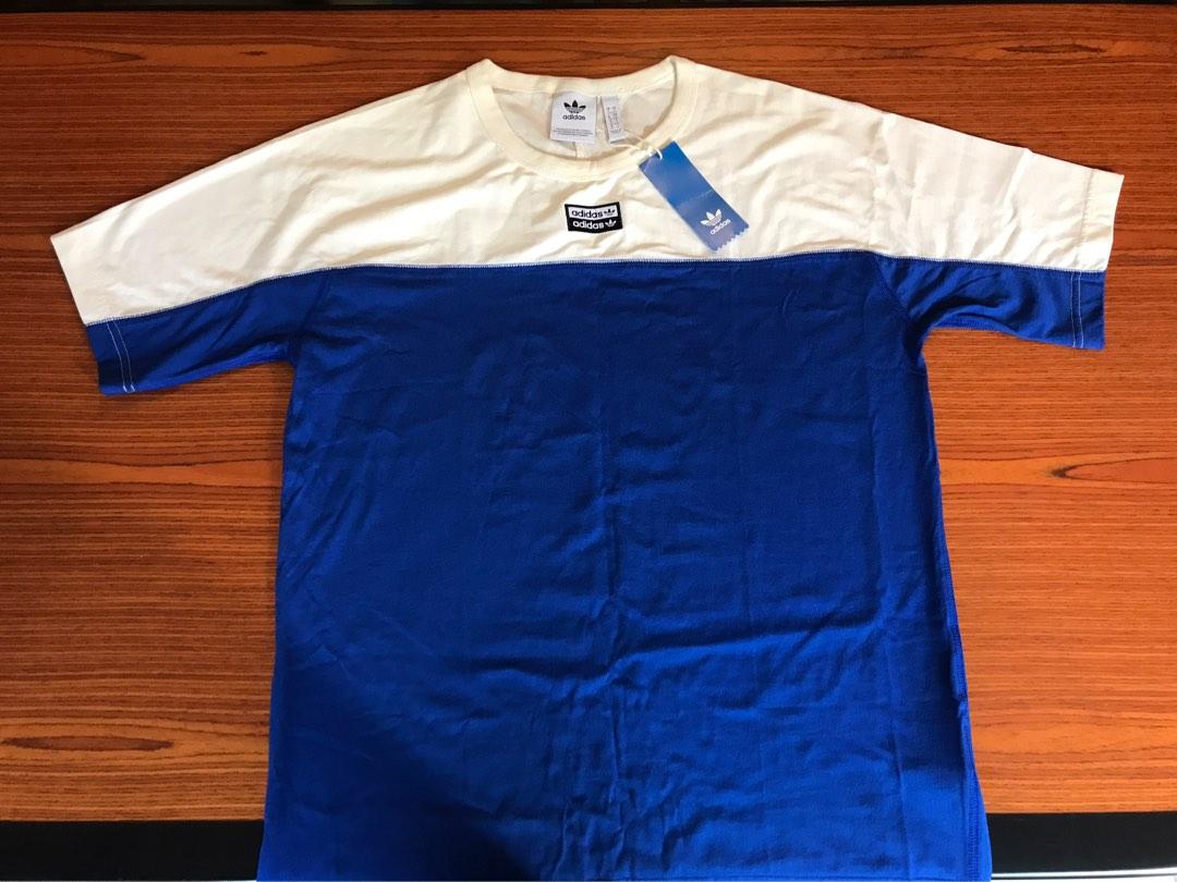 Adidas Orginals Tee Shirt Blue Duo Tone, Men's Fashion, Tops & Sets ...