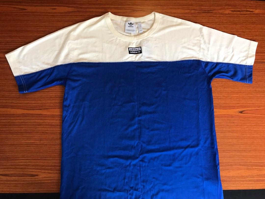 Adidas Orginals Tee Shirt Blue Duo Tone, Men's Fashion, Tops & Sets ...