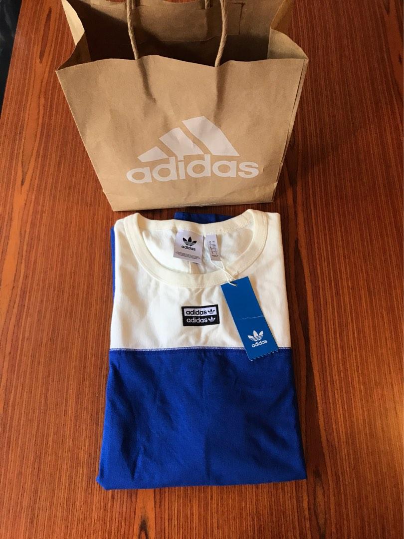Adidas Orginals Tee Shirt Blue Duo Tone, Men's Fashion, Tops & Sets ...
