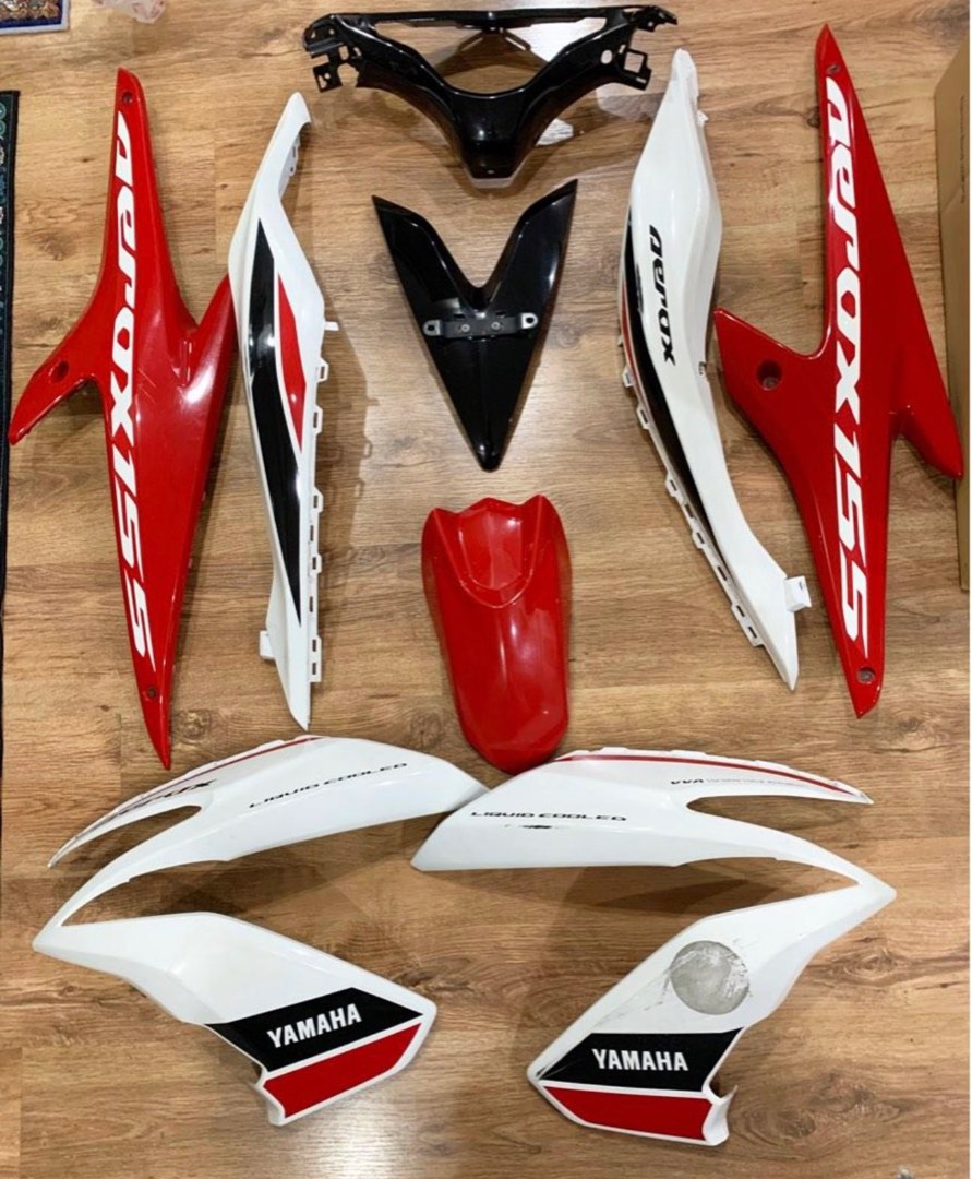 Aerox v1 coverset, Motorcycles, Motorcycle Accessories on Carousell