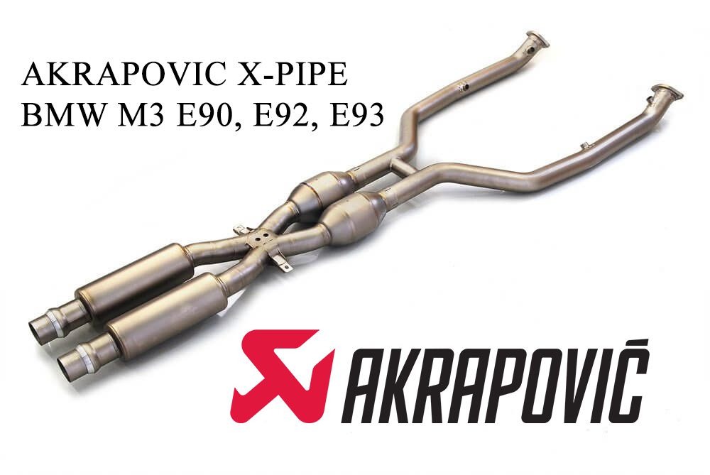 AKRAPOVIC X-PIPE // BMW M3 E90, E92, E93, Car Accessories, Accessories ...