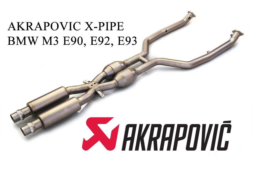 AKRAPOVIC X-PIPE // BMW M3 E90, E92, E93, Car Accessories, Accessories ...