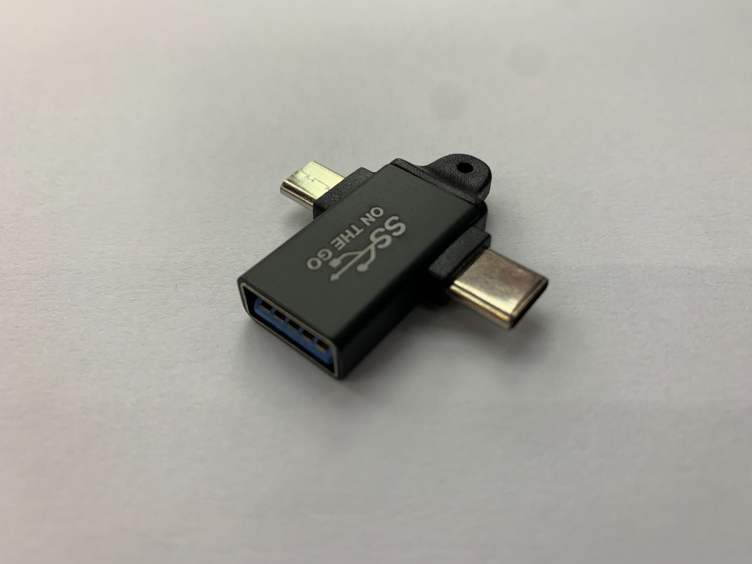 ANG Type-C3.1 Male + MicroUSB2.0B Male to USB3.1A Female OTG Adapter ...