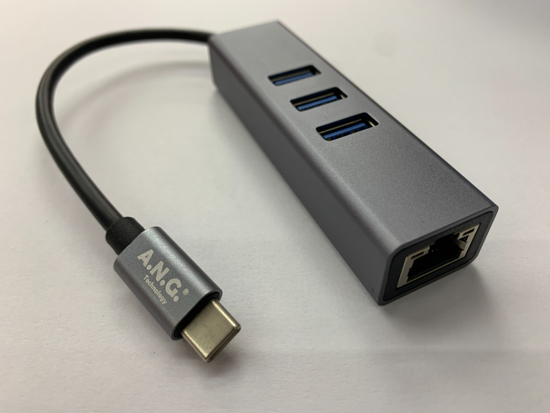 ANG Type-C3.1 Male to 4*USB3.0+1*1Gbps Lan Port Hubs, 電腦＆科技, 電腦周邊及配件 ...
