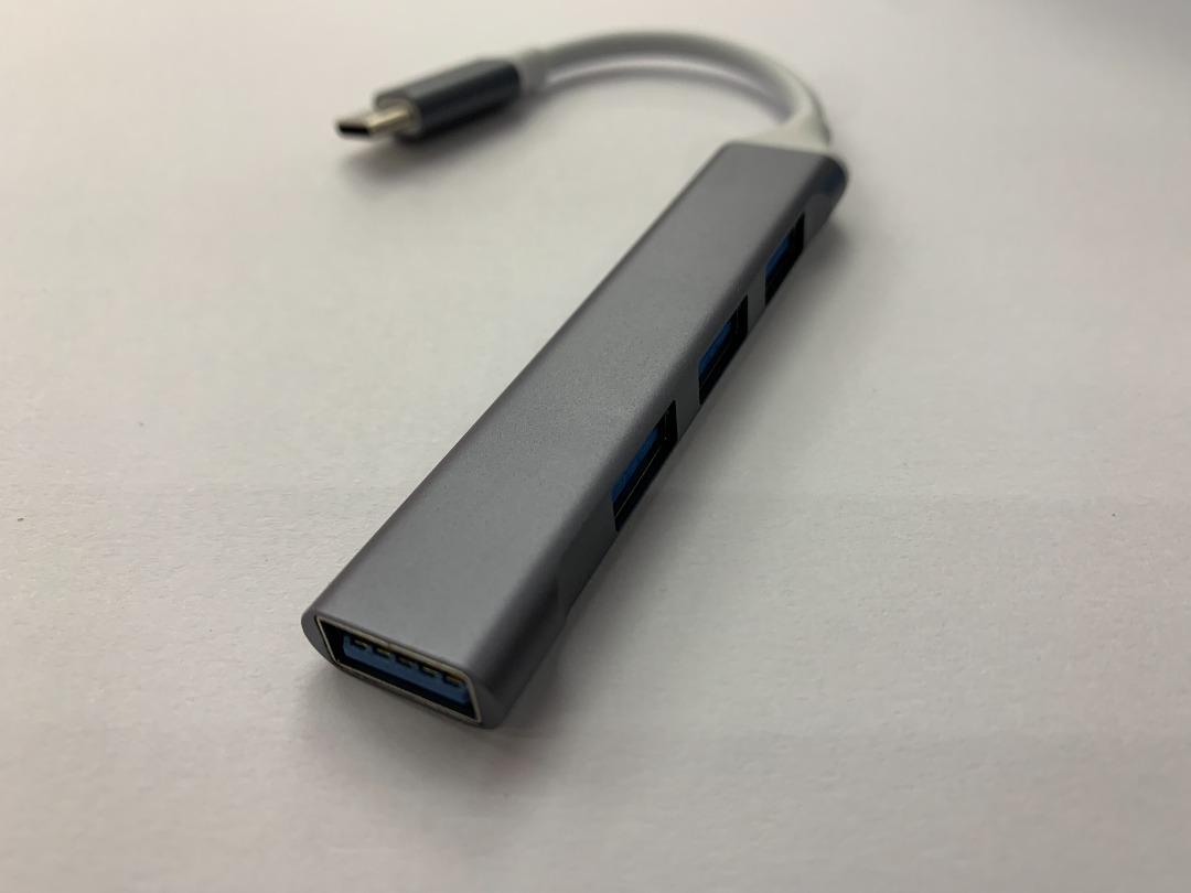 ANG Type-C3.1 Male to 4*USB3.0 Hubs Slim, 電腦＆科技, 電腦周邊及配件, 電腦線、轉接線及轉換器 ...