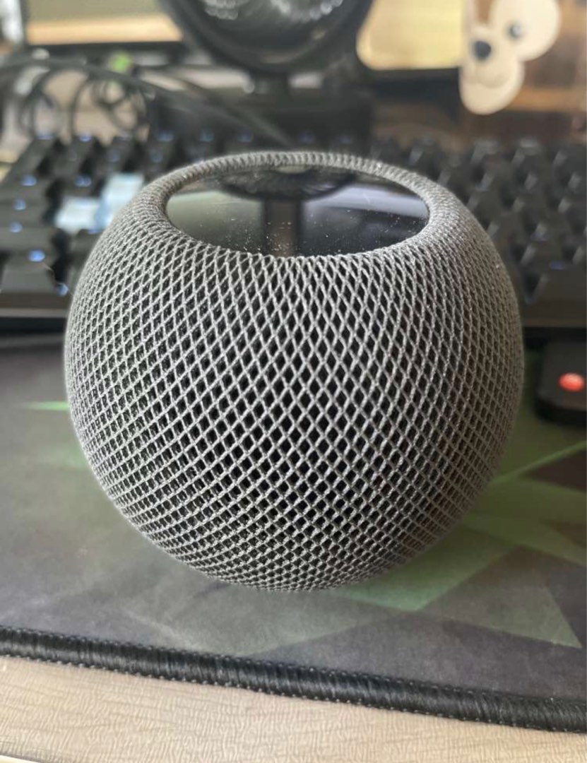 Apple HomePod mini black, 音響器材, Soundbar、揚聲器、藍牙喇叭、耳擴 - Carousell