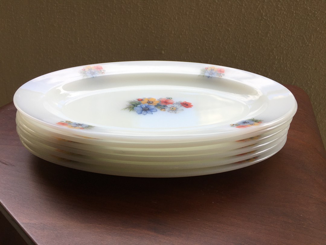 UNUSED Arcopal Made in France 6 large oval platters, Furniture & Home ...