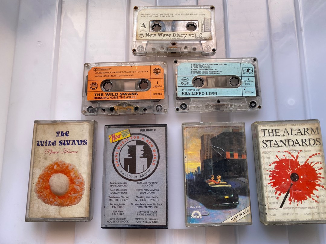 ASSORTED NEW WAVE CASSETTE TAPES, Hobbies & Toys, Music & Media, Music ...