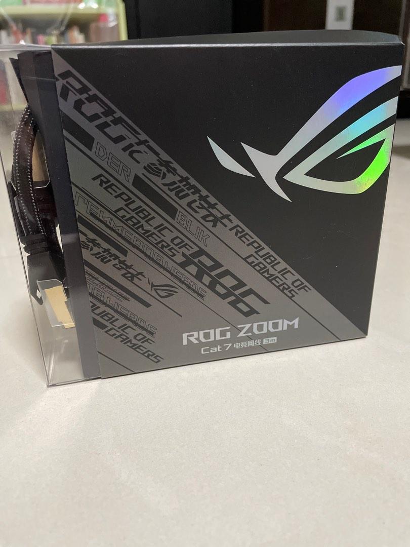 Asus ROG zoom Cat 7LAN cable, Computers & Tech, Parts & Accessories ...