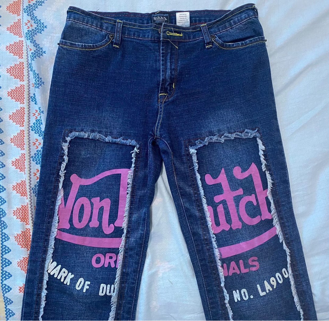 authentic and rare von dutch pants, Women's Fashion, Bottoms, Jeans on ...