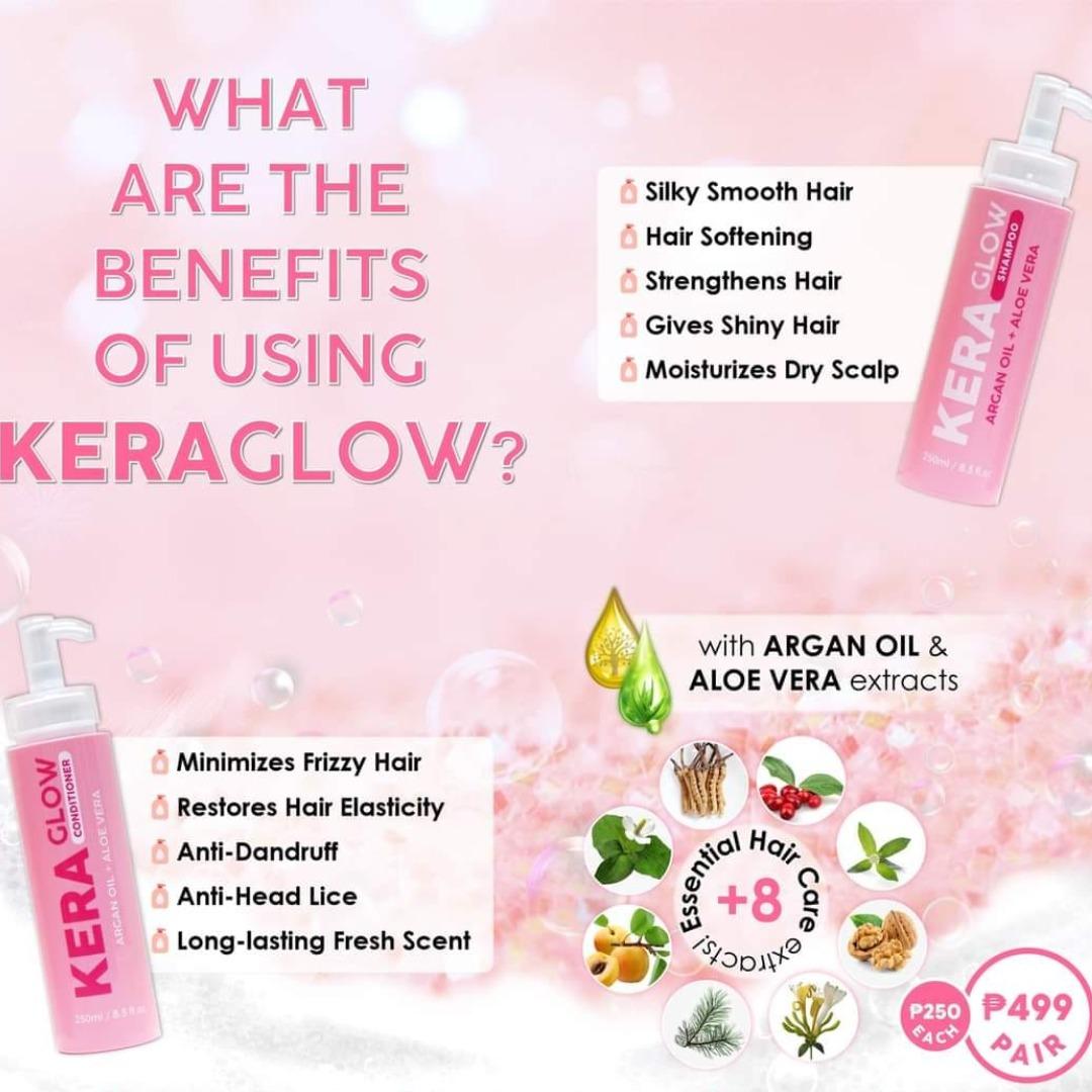 Authentic K-Beaute - KeraGlow Shampoo and Conditioner, Beauty & Personal Care, Hair on Carousell