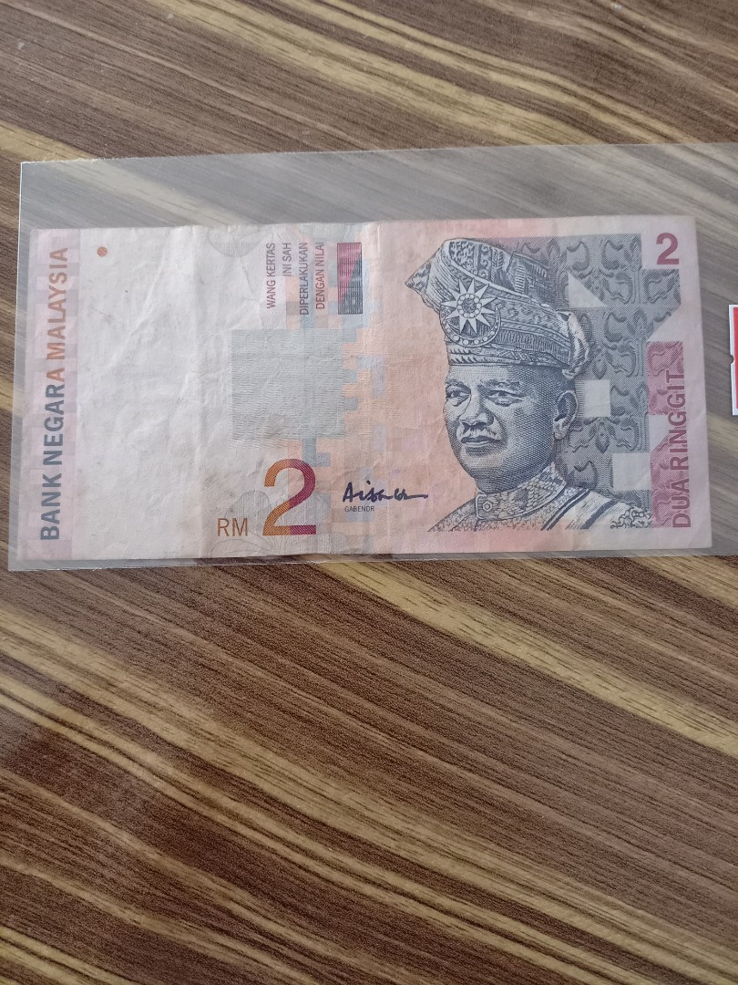 Banknotes Rm2 Aishah sign tengah (sr 10 ) "B", Hobbies & Toys ...