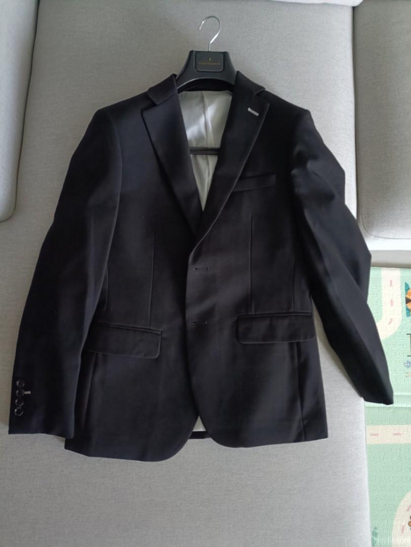Benjamin barker black suit formal work wedding 44, Men's Fashion, Coats ...