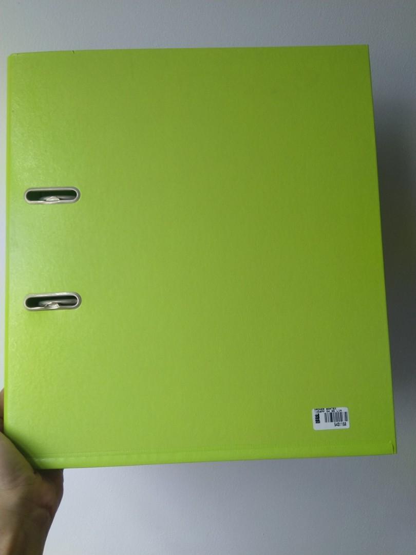 Binder ordner Bantex A4 hijau muda, Buku & Alat Tulis, Majalah ...