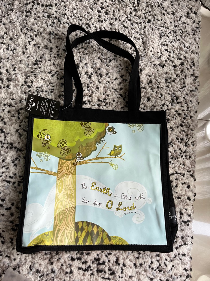 BNWT Day spring owl tote bag with bible verse, Women's Fashion, Bags & Wallets, Tote Bags on ...