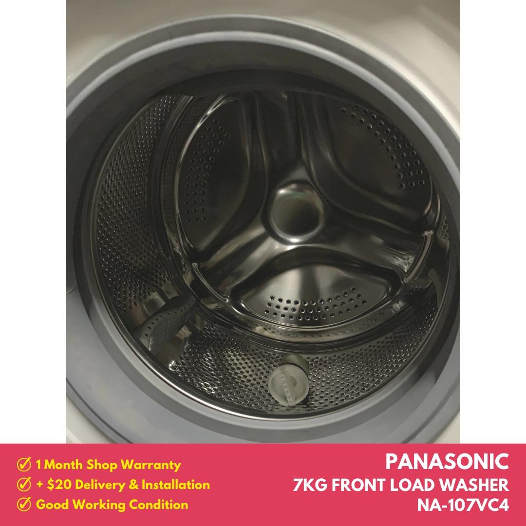 BUY NOW! PANASONIC 7kg Front Load Washer_NA-107VC4 (91703), TV & Home Appliances, Washing ...