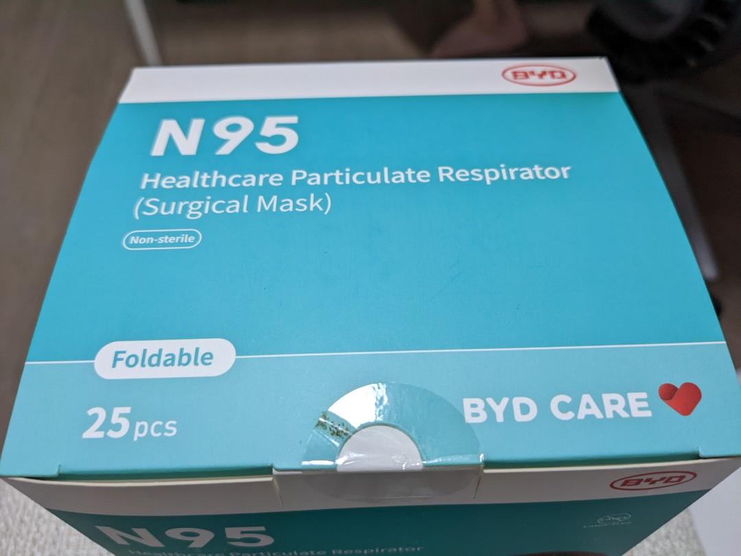 BYD N95 Mask - Expired, Health & Nutrition, Face Masks & Face Shields on Carousell