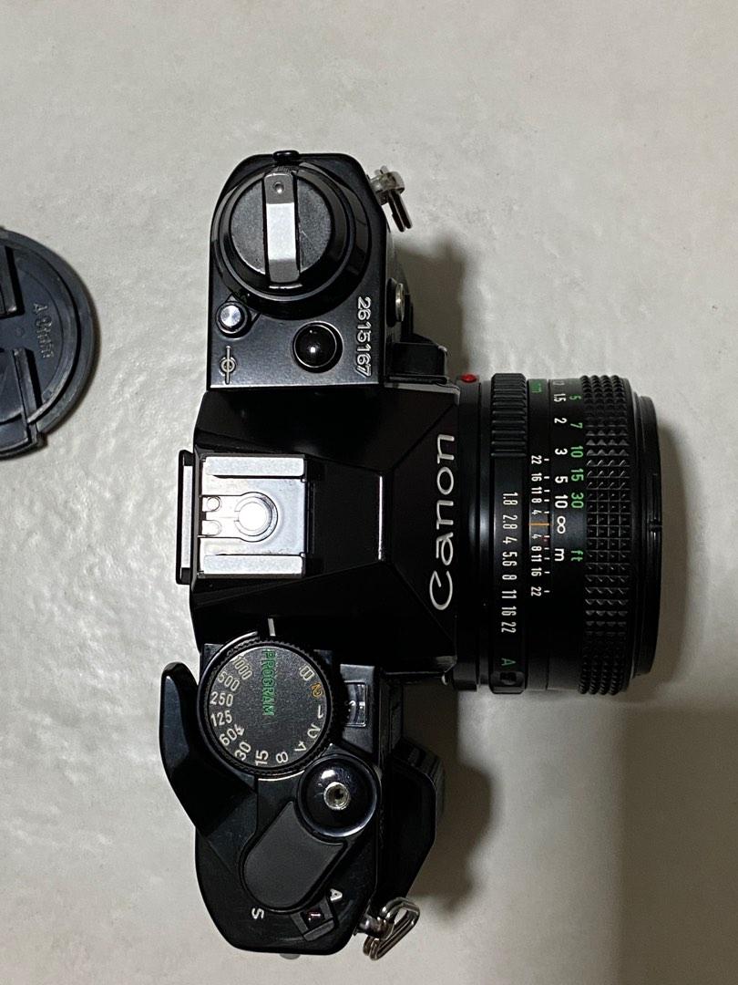 BLACK CANON AE1 PROGRAM - 50mm f1.8 35mm film camera, Photography ...