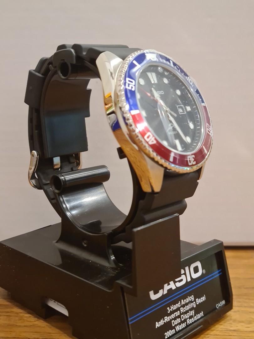 Casio Duro Marlin 'Pepsi' MDV106-1AV Dive Watch, Men's Fashion, Watches ...