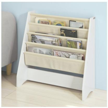 Children Kids Bookcase Book Shelf Sling Storage Rack Organizer Display ...