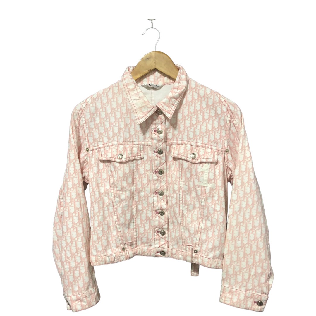 Christian dior monogram denim jacket, Women's Fashion, Coats, Jackets ...