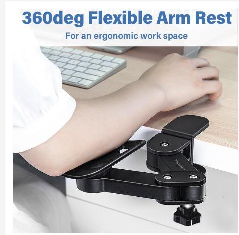 Clamp on Adjustable Arm Rest for Desk | Ergonomic Computer Desk Arm ...