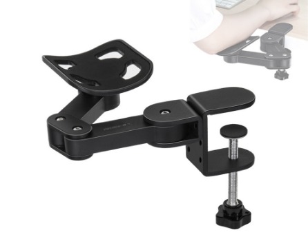 Clamp on Adjustable Arm Rest for Desk | Ergonomic Computer Desk Arm ...