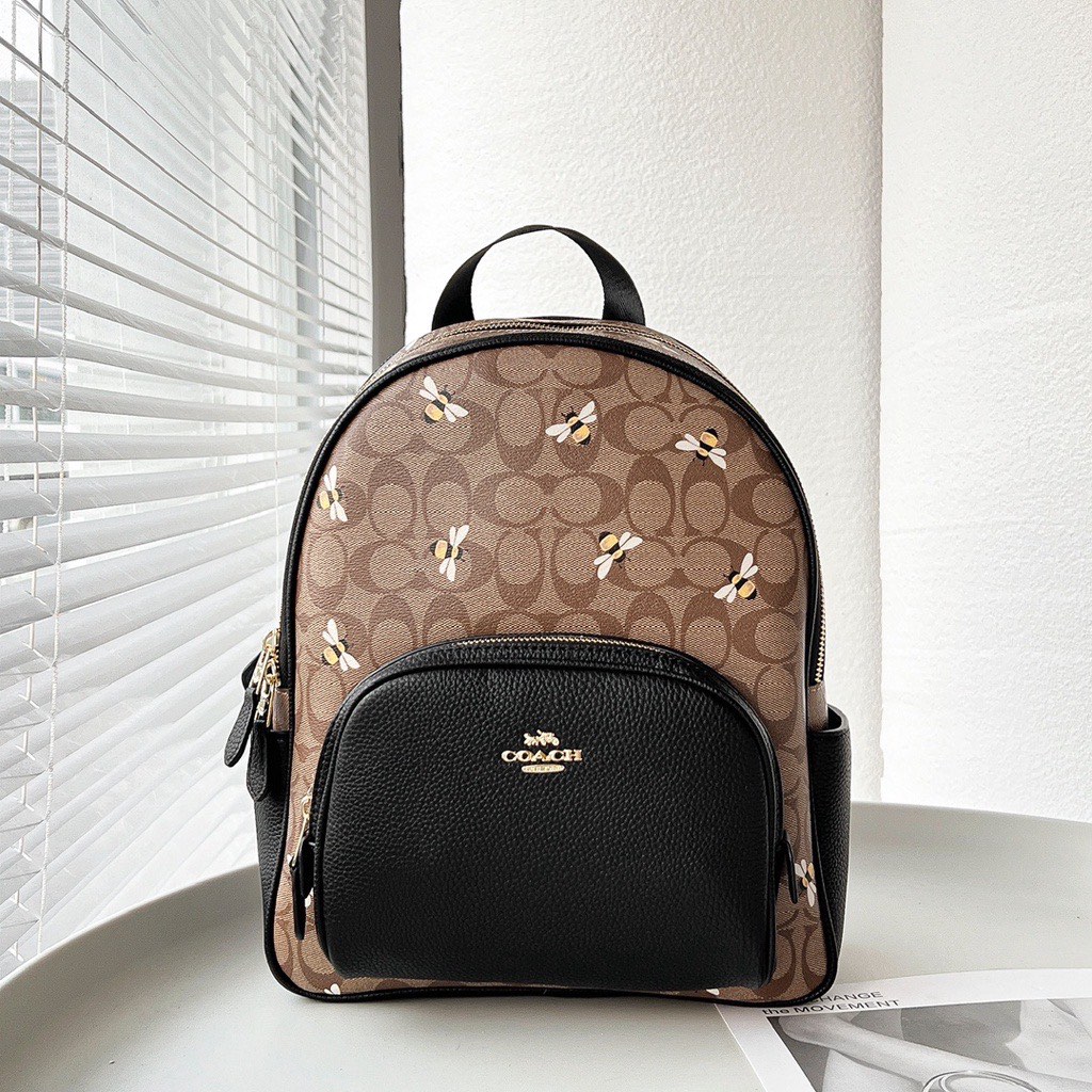 Coach Court Backpack in Signature Canvas with Bee Print, Women's ...