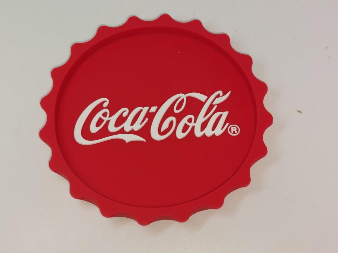Coca Cola Coke Collectible Rubber Red Coaster Crown Design Collection ...