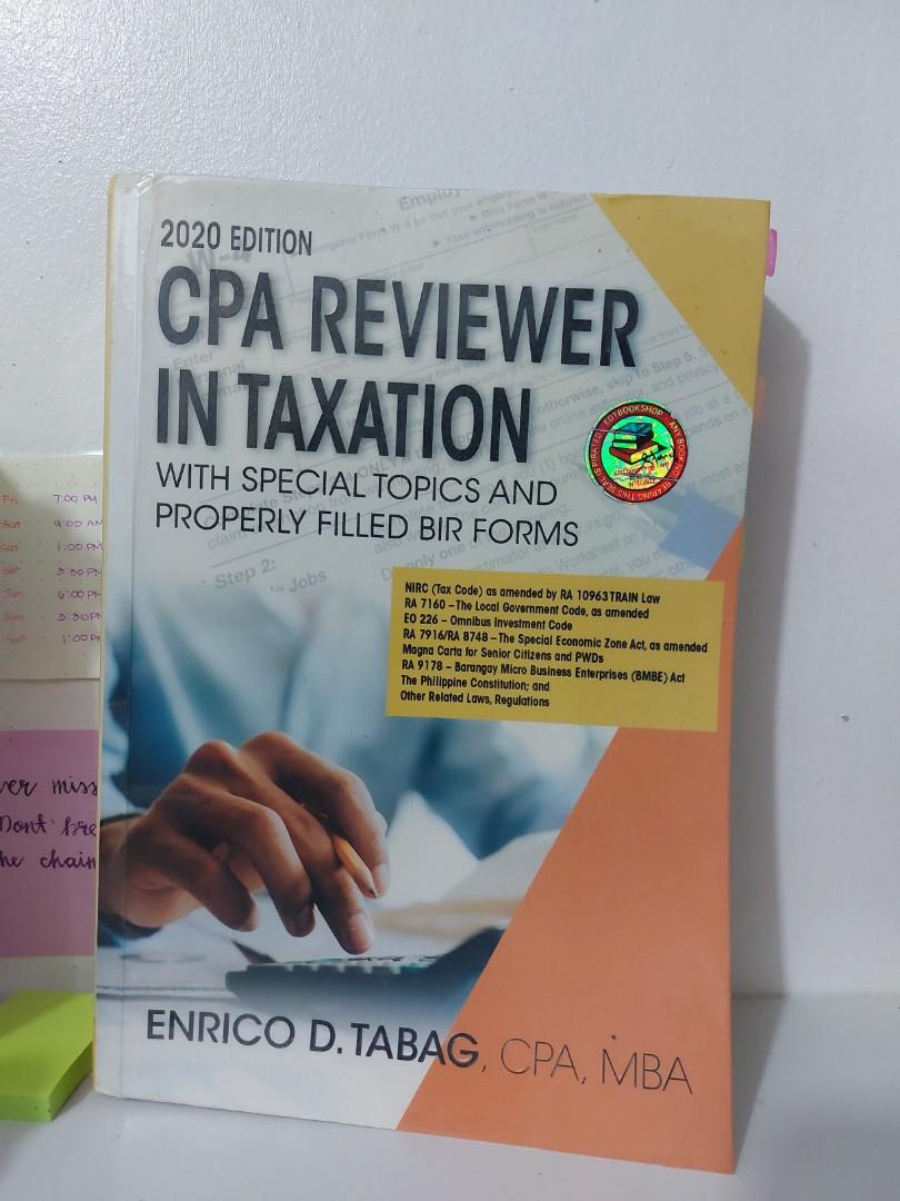CPA Reviewer in Taxation by Tabag 202 ed, Hobbies & Toys, Books ...