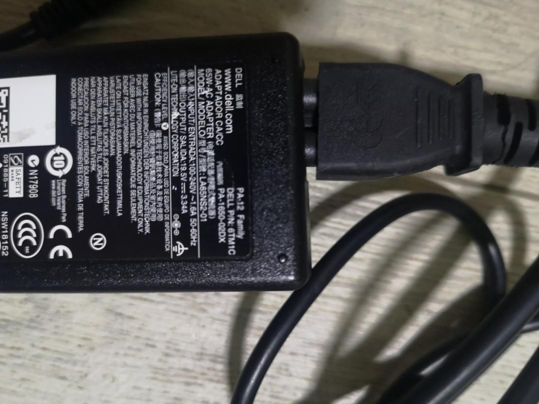 Dell PA 12 family charger pa 1650-02DX new and old, Computers & Tech ...