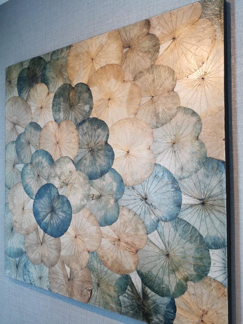 Hand made lotus leaves designer wall decor art, Furniture & Home Living ...