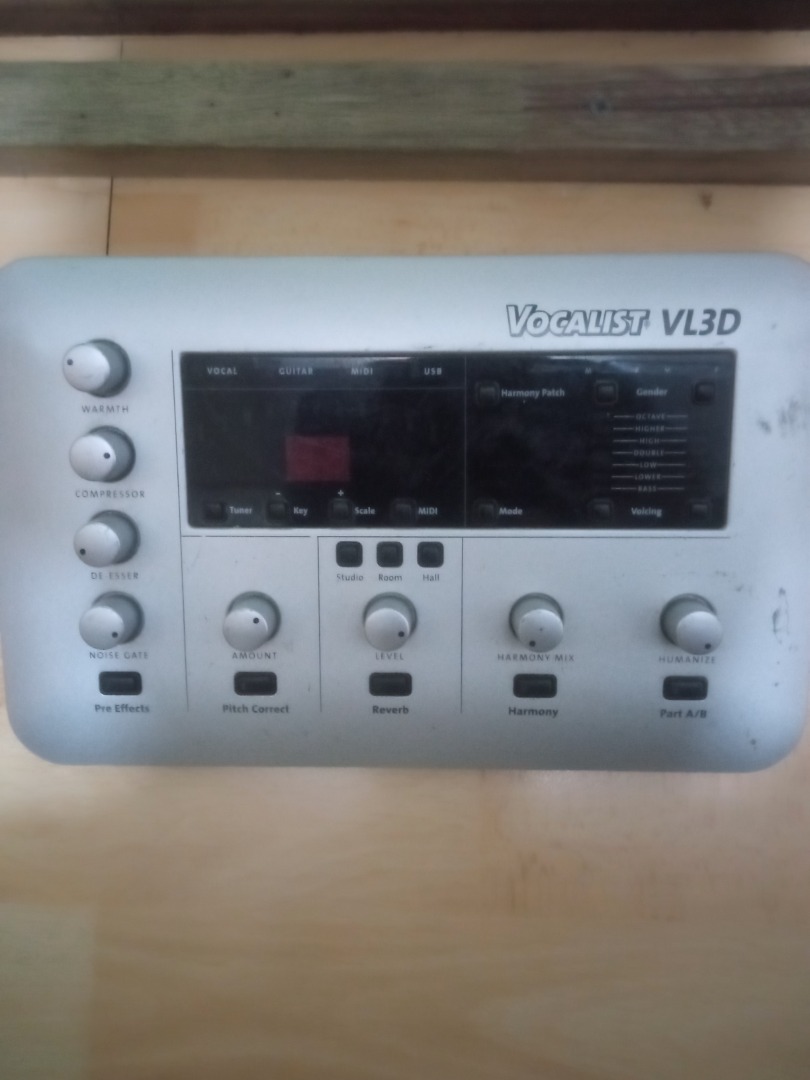 Digitech VOCALIST VL3D vocal effects/Harmony/Processor w/Guitar input ...