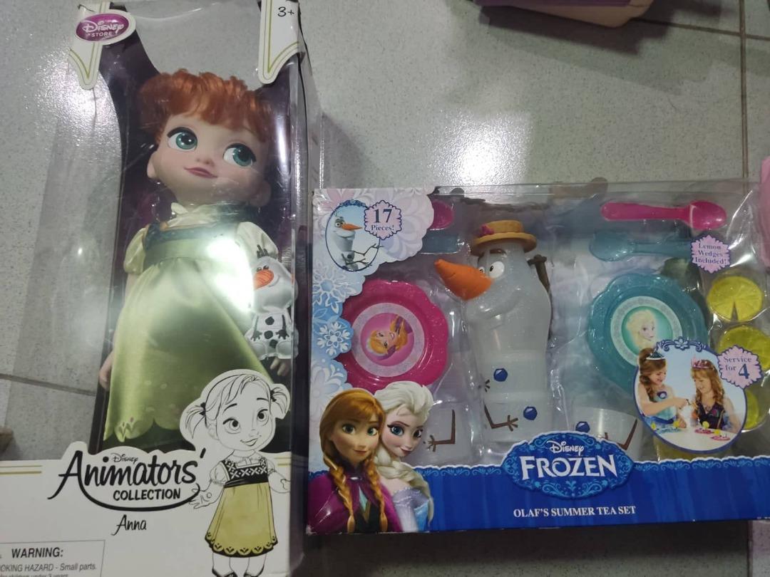 Disney Animator's Collection Frozen Anna Doll with Olaf and Frozen 17 ...