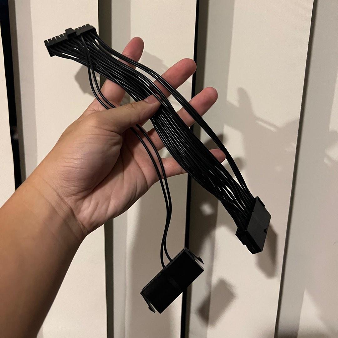 Dual PSU Splitter - 24 pin to dual 24 pin, Computers & Tech, Parts ...