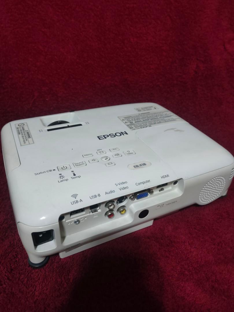 EPSON EB-X18 PROJECTOR, TV & Home Appliances, TV & Entertainment ...