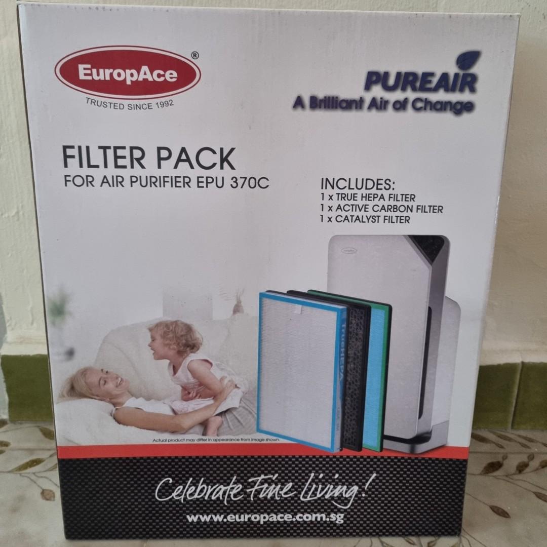 EuropAce Air purifier filter pack EPU 370C, Furniture & Home Living ...