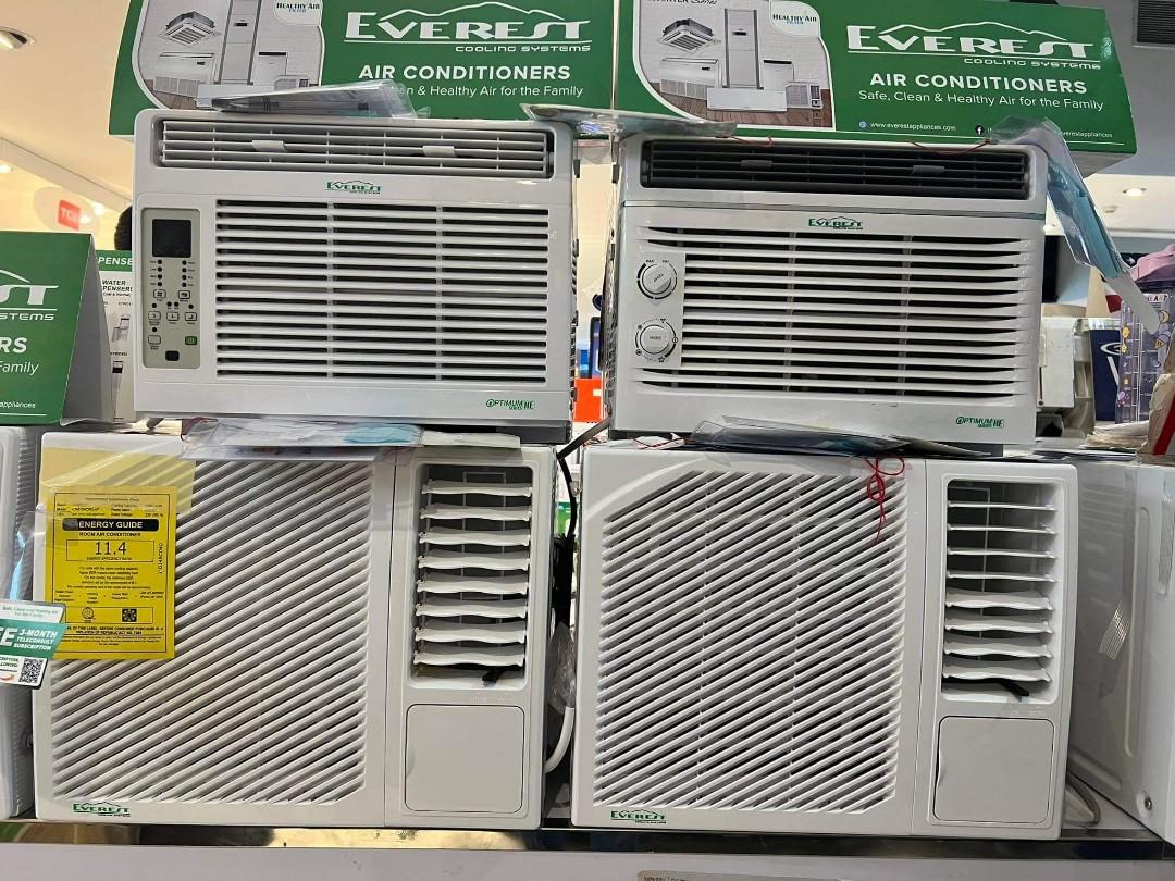 EVEREST WINDOW TYPE AIRCON (MANUAL /REMOTE /INVERTER TYPE), TV & Home ...