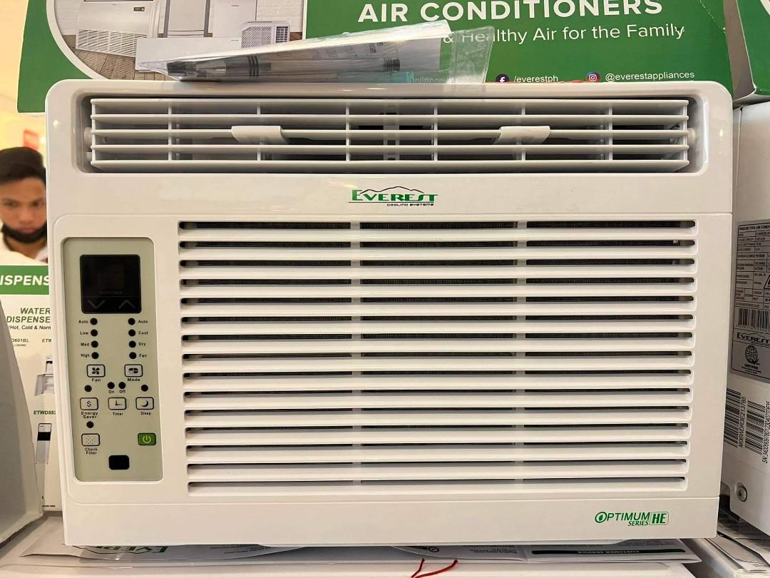 EVEREST WINDOW TYPE AIRCON (MANUAL /REMOTE /INVERTER TYPE), TV & Home ...