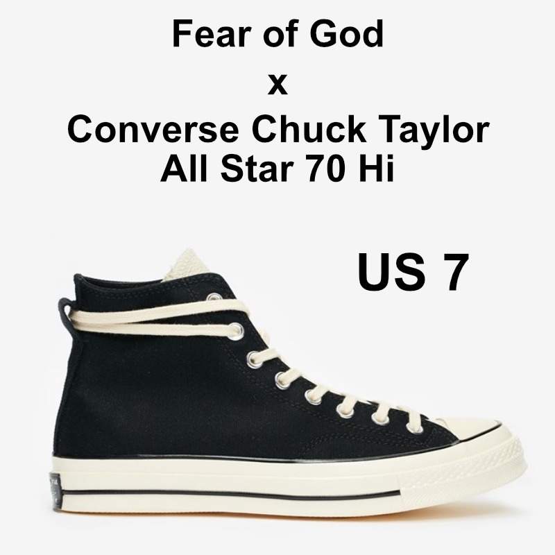 Fear of God x Converse Chuck Taylor All-Star 70 Hi - US 7, Men's ...