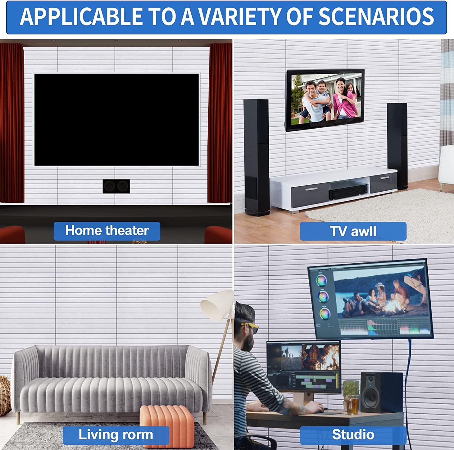 [FIBER] 16 Pcs Pro Grade Sound Proof Boards,Acoustic Panels,Premium ...