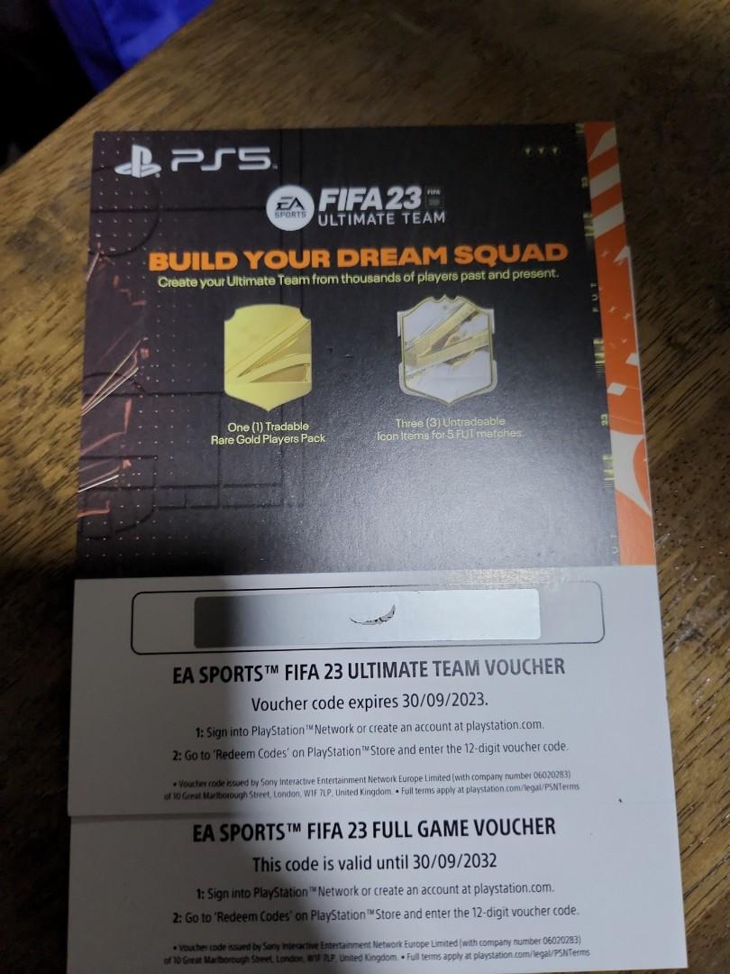 Fifa 23 Full game & Ultimate team voucher, Video Gaming, Video Games ...