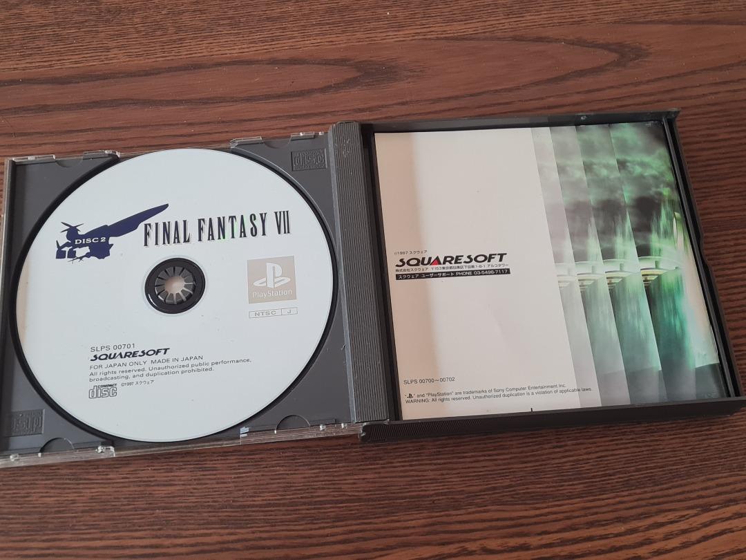 Final Fantasy VII 7 PlayStation PS1 PSX Sony PlayStation 1 Retro Gaming ...